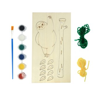 Make Your Own Wooden Hanging Sloth Kit | Hobbycraft