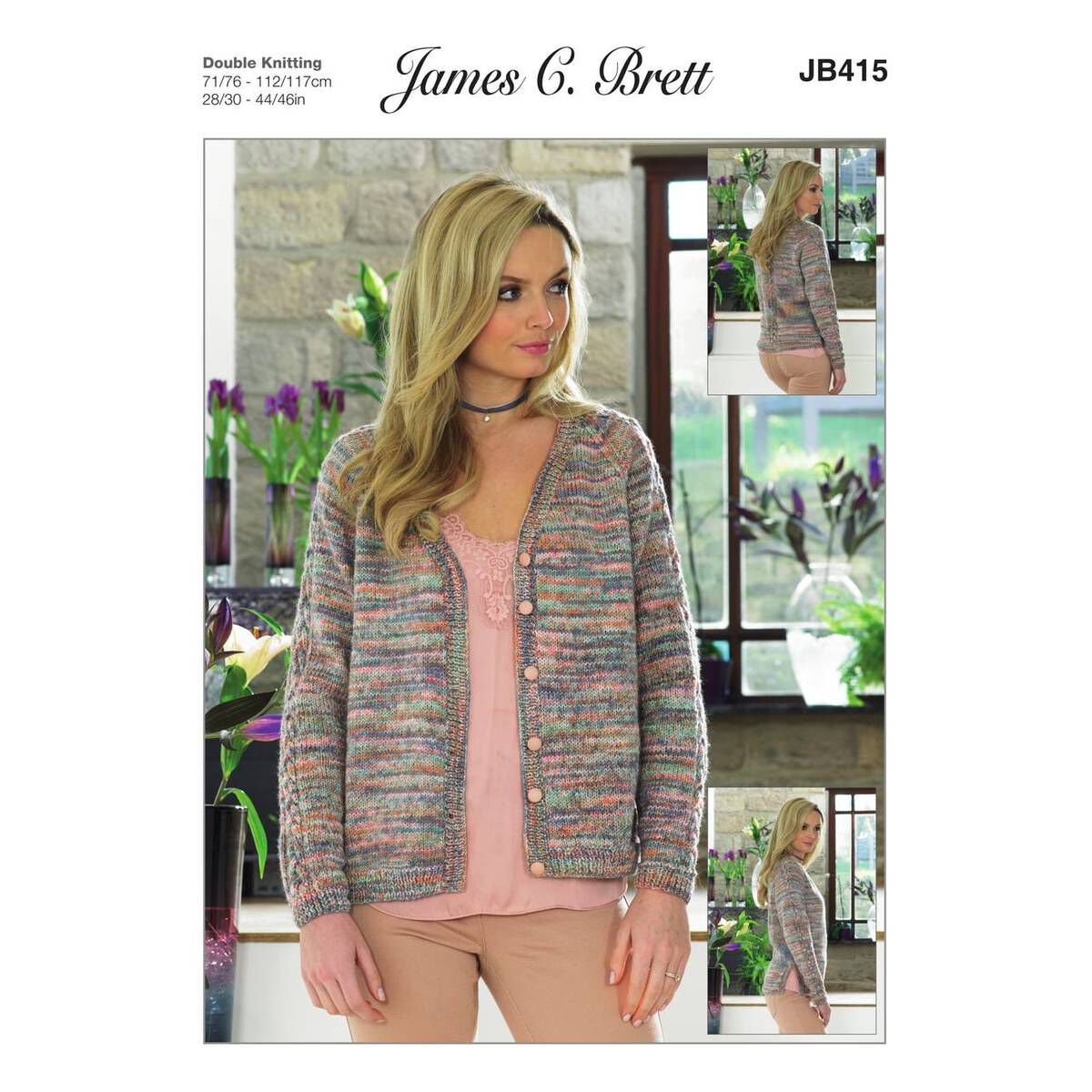 James C Brett DK Ladies Jacket Pattern JB415 | Hobbycraft