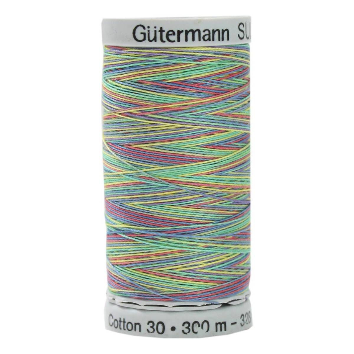 Gutermann Multicoloured Sulky Cotton Thread 30 Weight 300m (4106 ...
