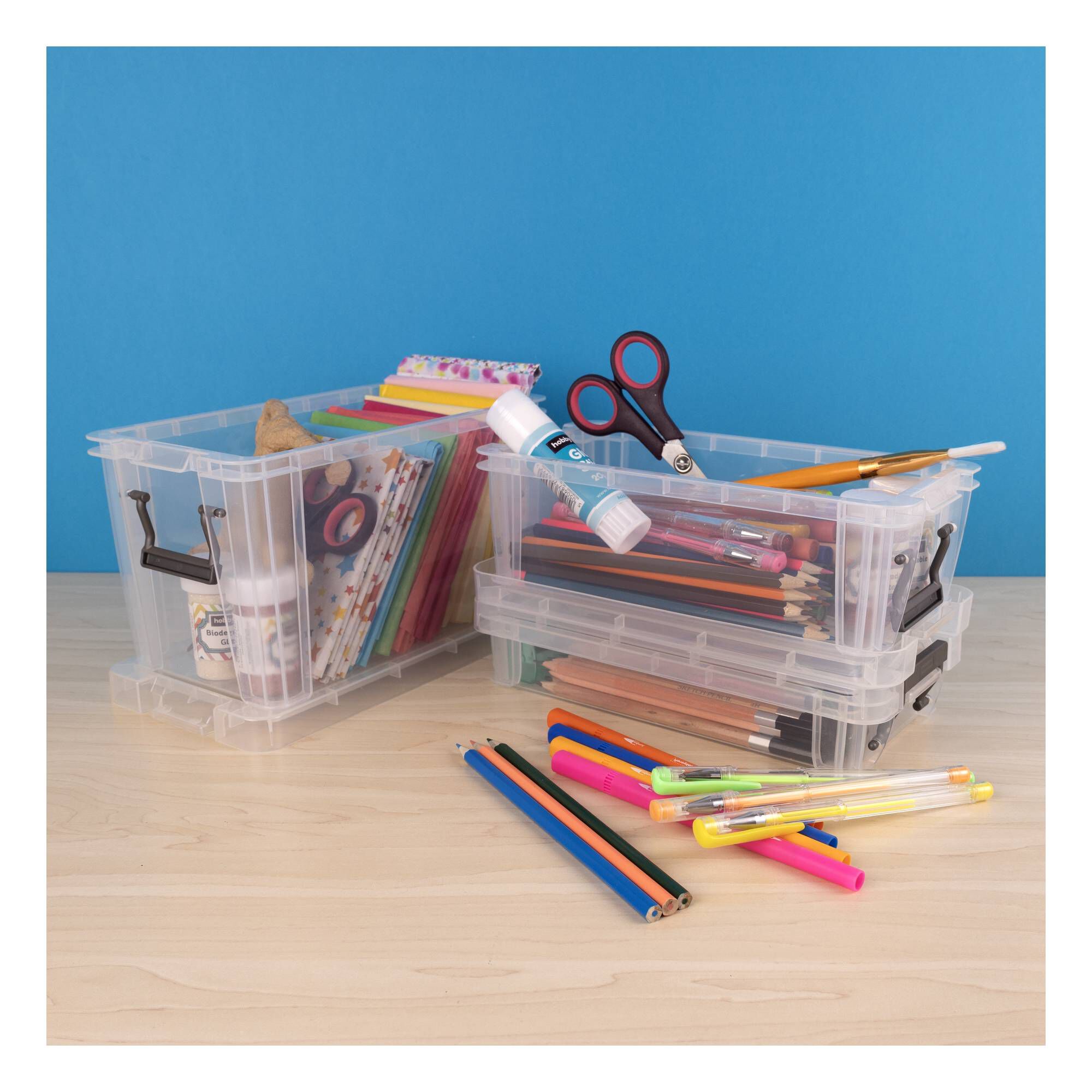 Whitefurze Allstore 1.3 Litre Clear Storage Box | Hobbycraft