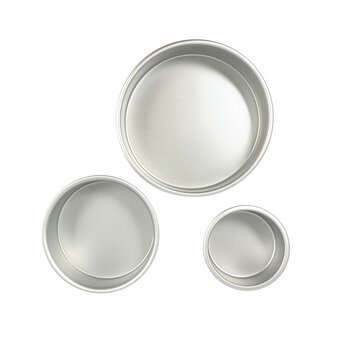 Whisk Round Aluminium Cake Tin Set 3 Pack | Hobbycraft