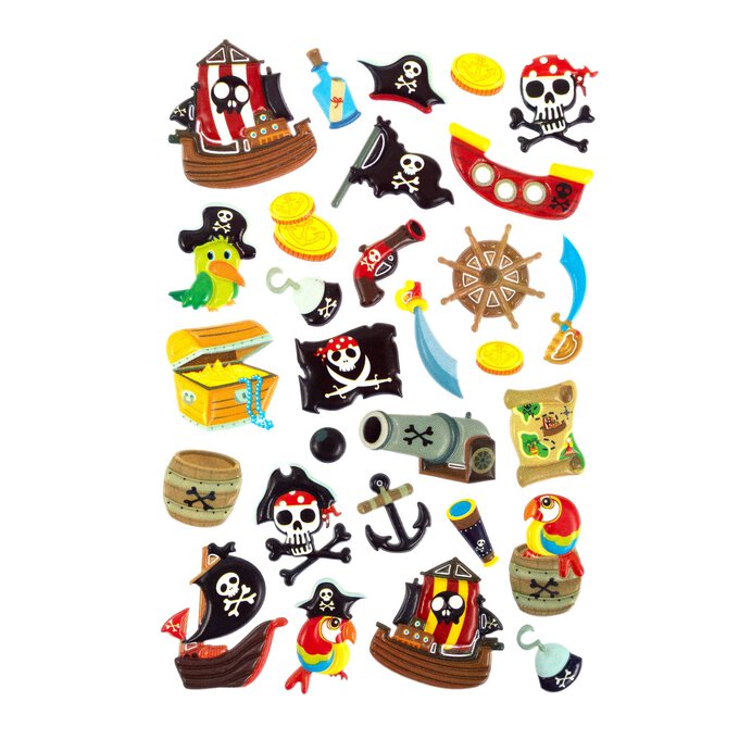 Pirate Puffy Stickers | Hobbycraft