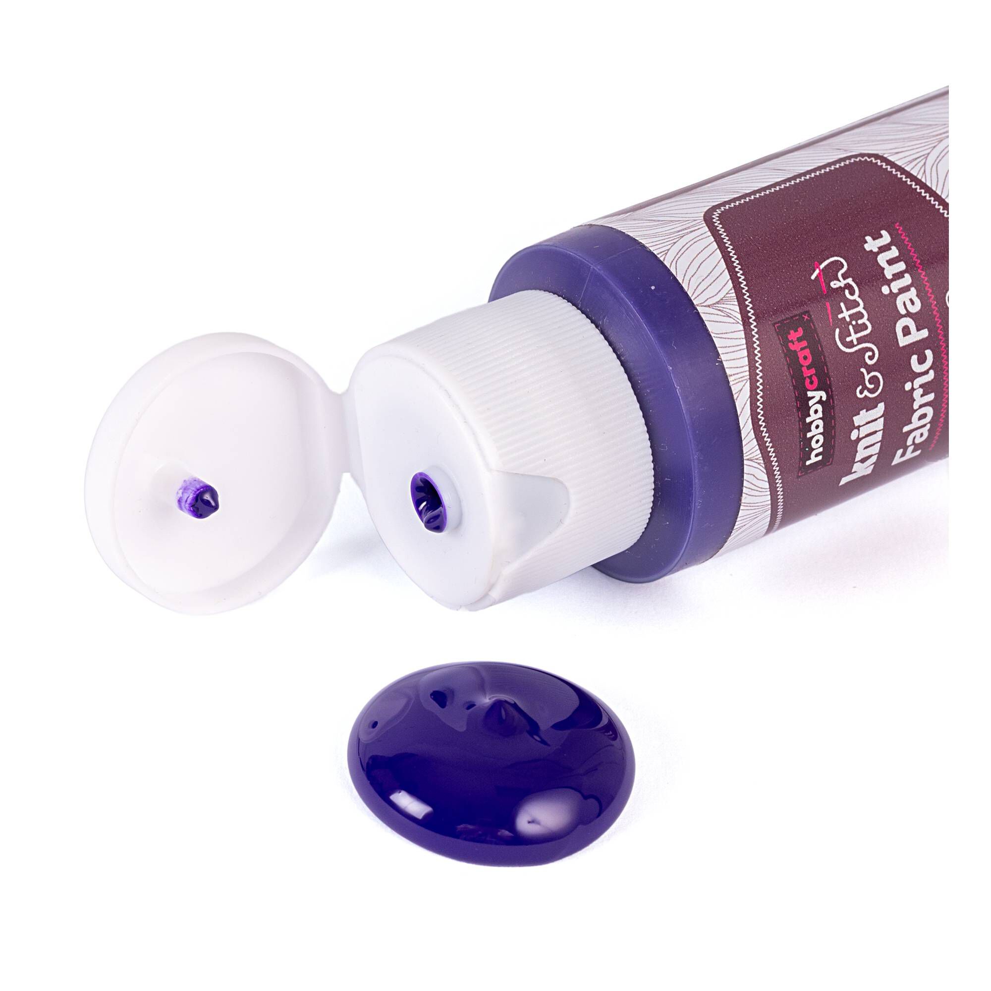 Dark Purple Fabric Paint 60ml | Hobbycraft