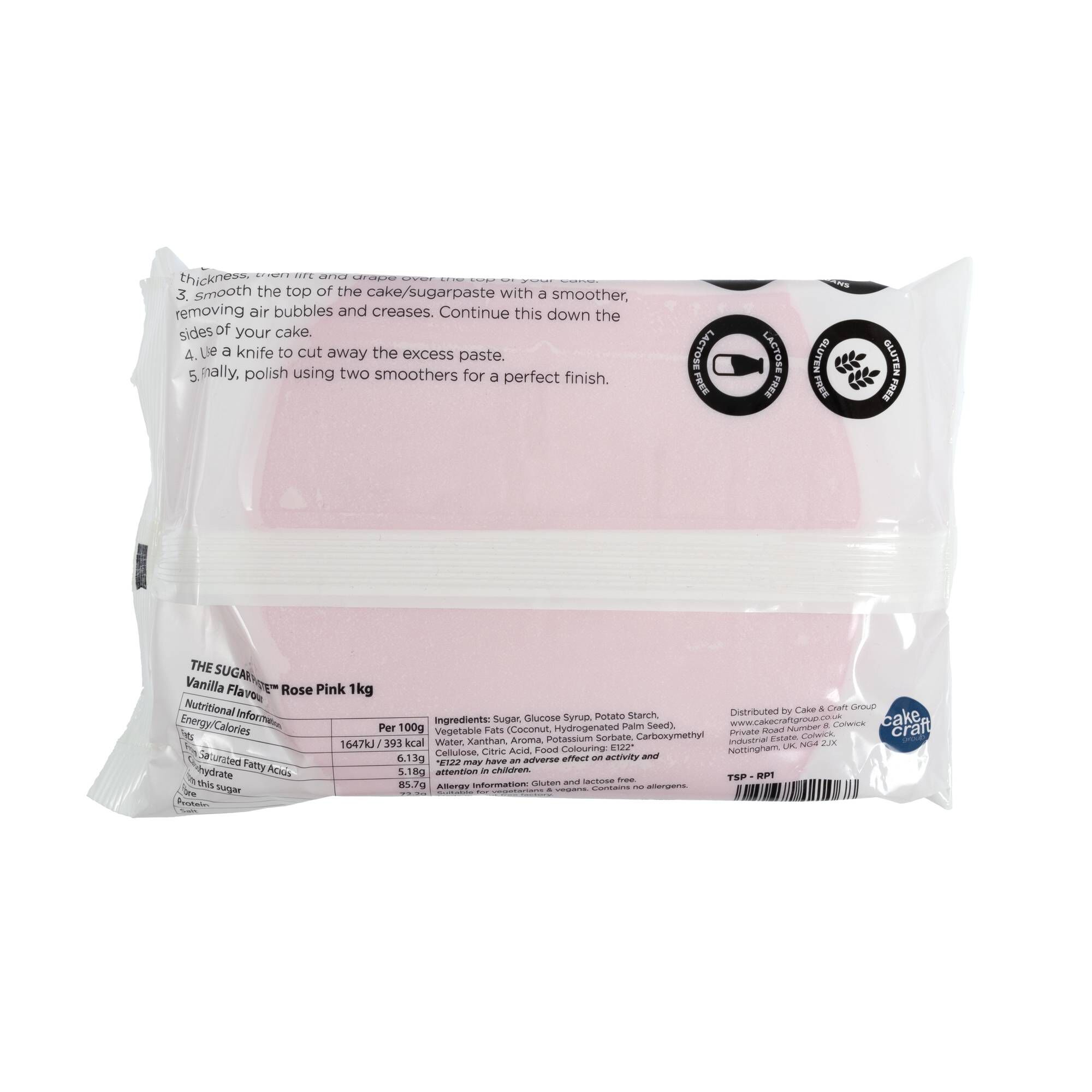 The Sugar Paste Rose Pink Sugarpaste 1kg | Hobbycraft