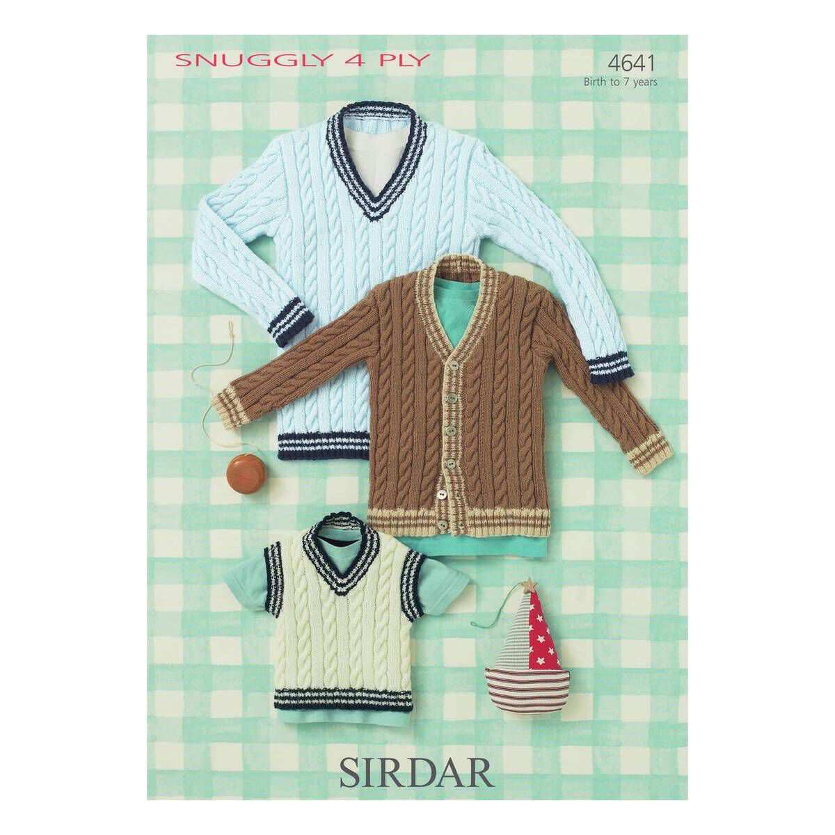 Sirdar Snuggly 4 Ply Jumper Cardigan and Tank Top Digital Pattern 4641 ...