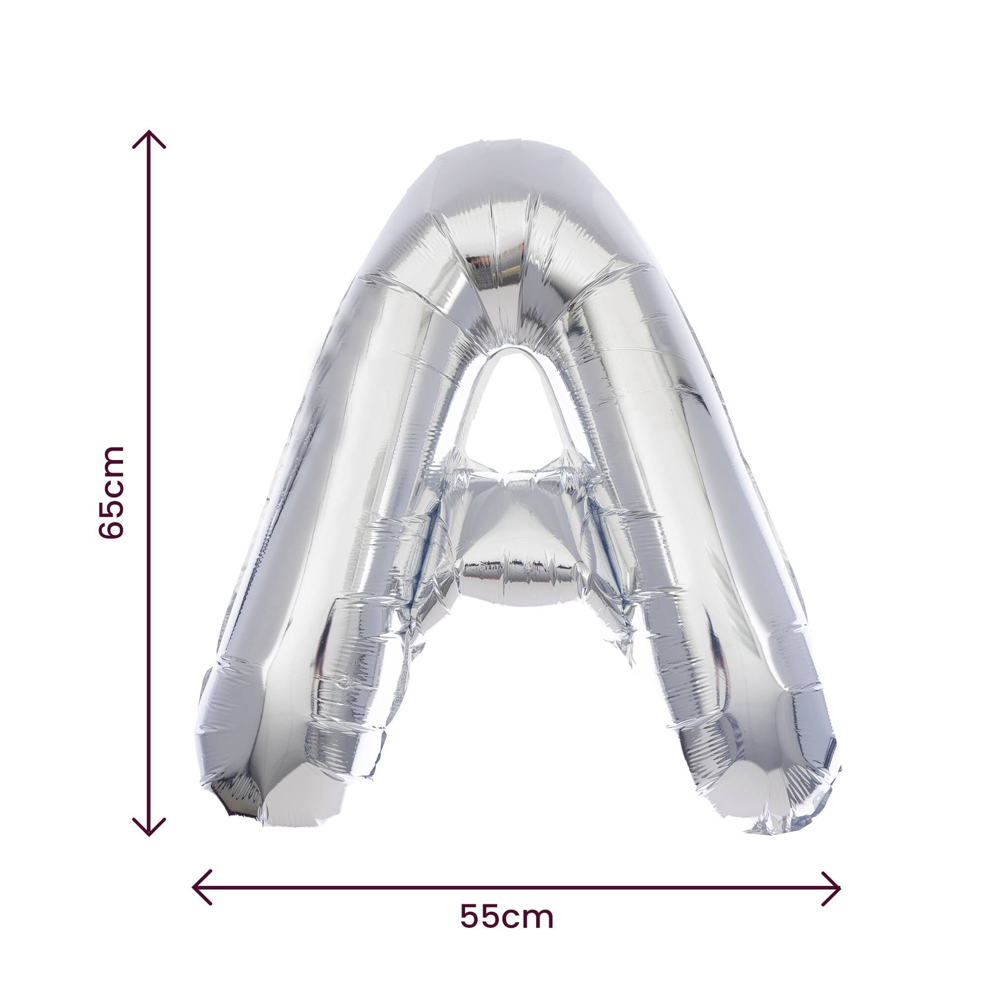 Extra Large Silver Foil Letter A Balloon | Hobbycraft