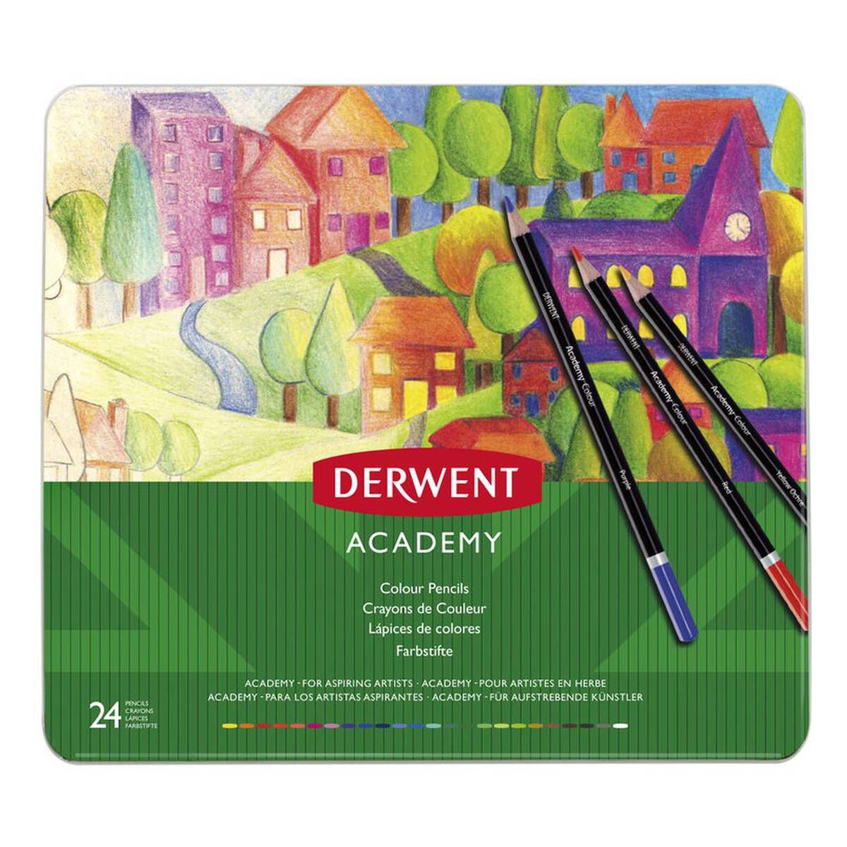 Derwent Academy Colour Pencils 24 Pack | Hobbycraft