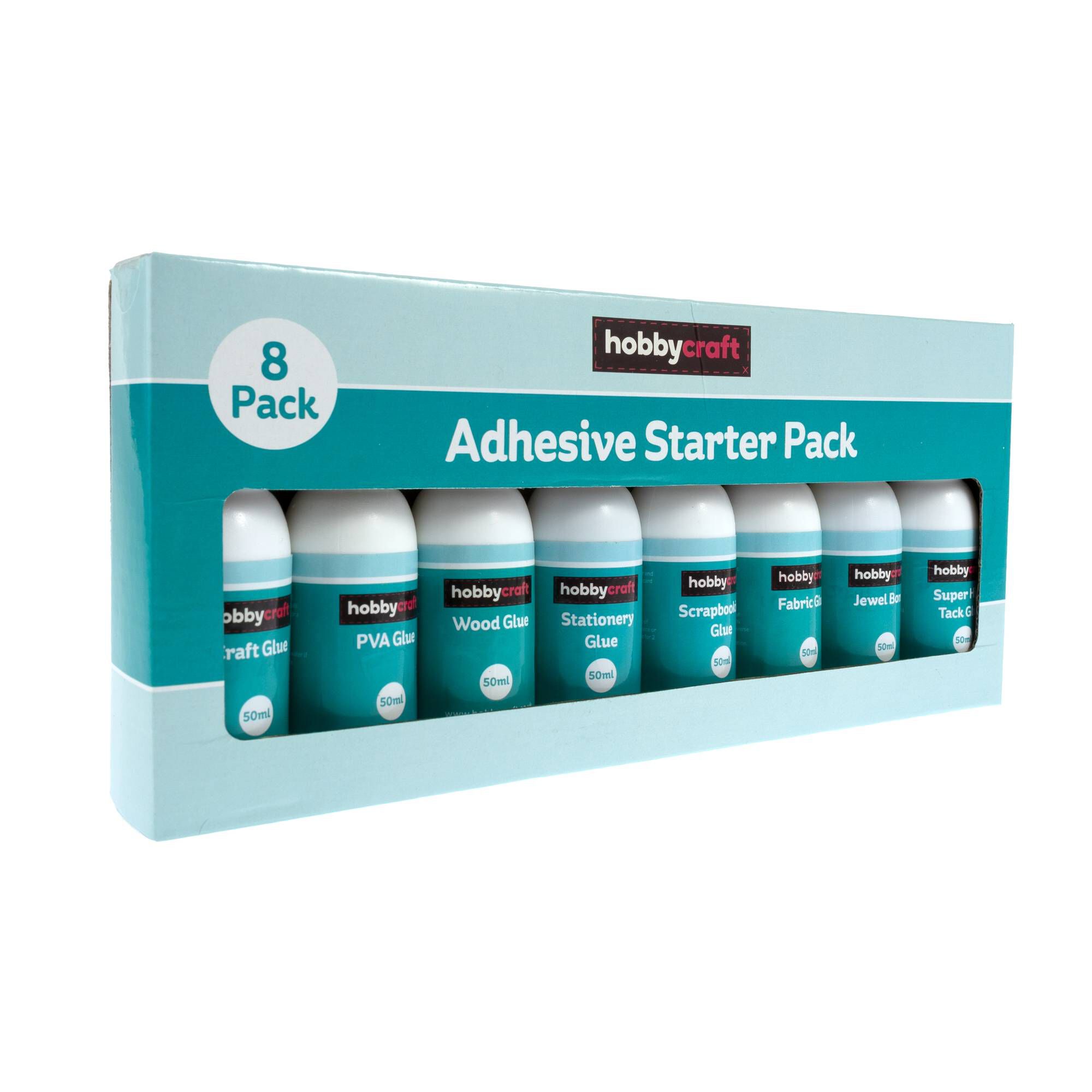 Adhesive Starter Set 50ml 8 Pack | Hobbycraft