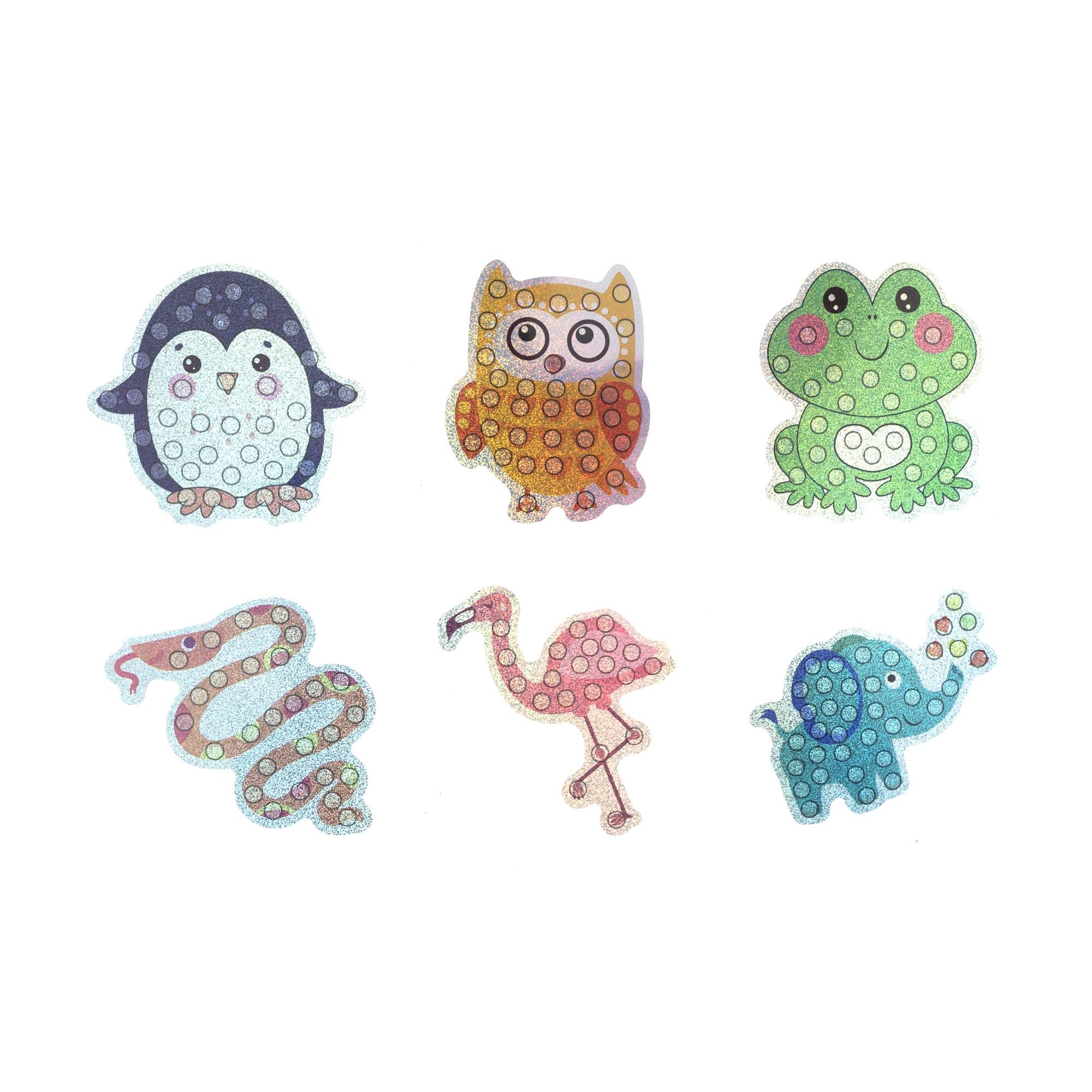 Cute Animal Bling Stickers 6 Pack | Hobbycraft