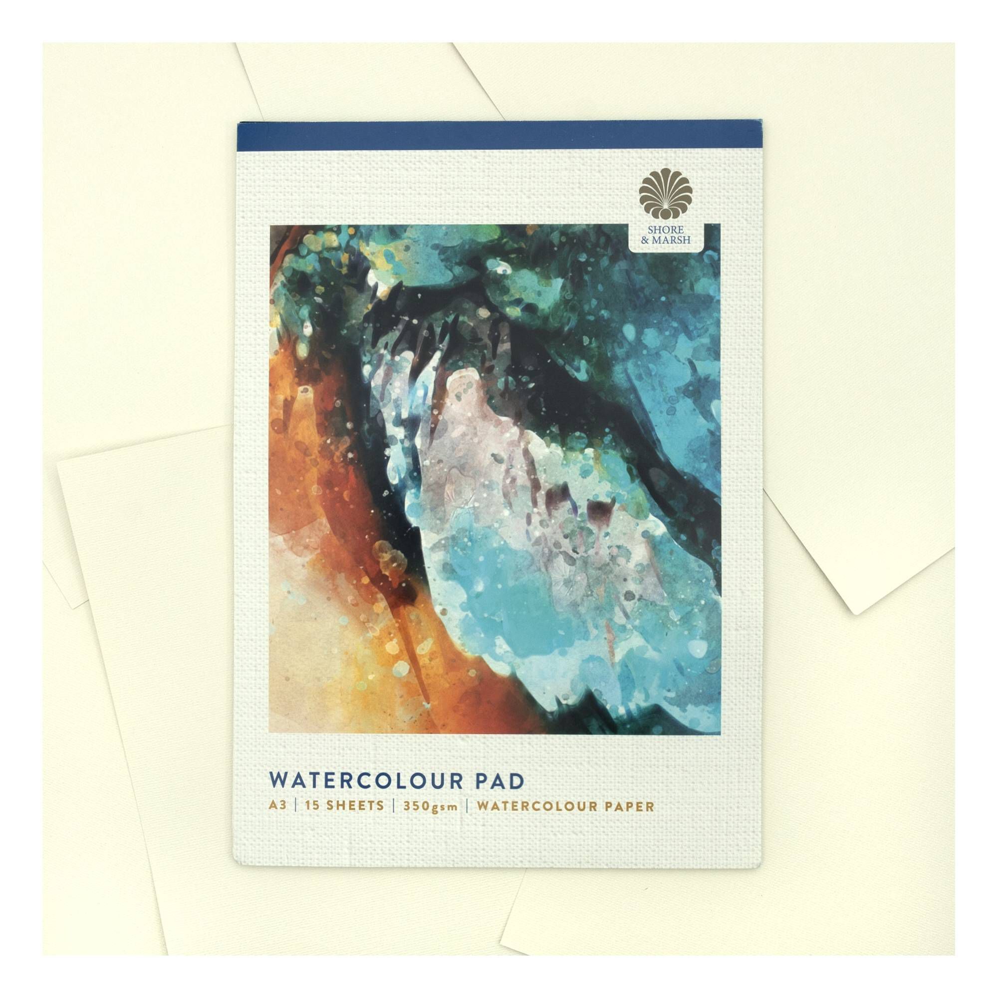 Shore & Marsh Watercolour Pad A3 15 Sheets | Hobbycraft
