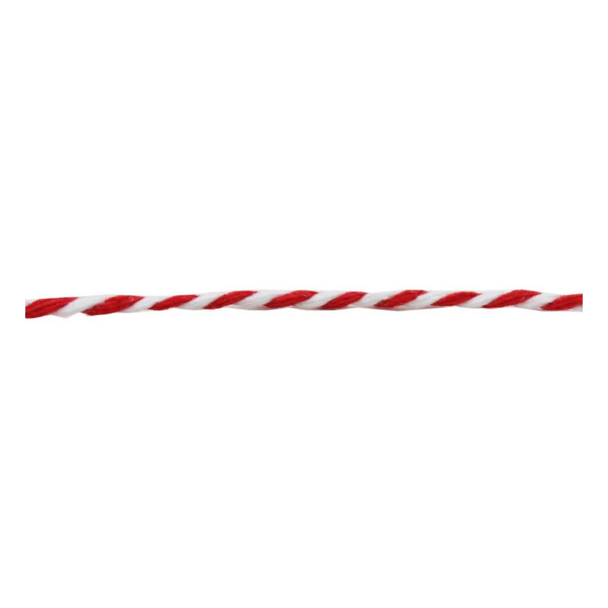 Red and White Knot Cord 2mm x 8m | Hobbycraft