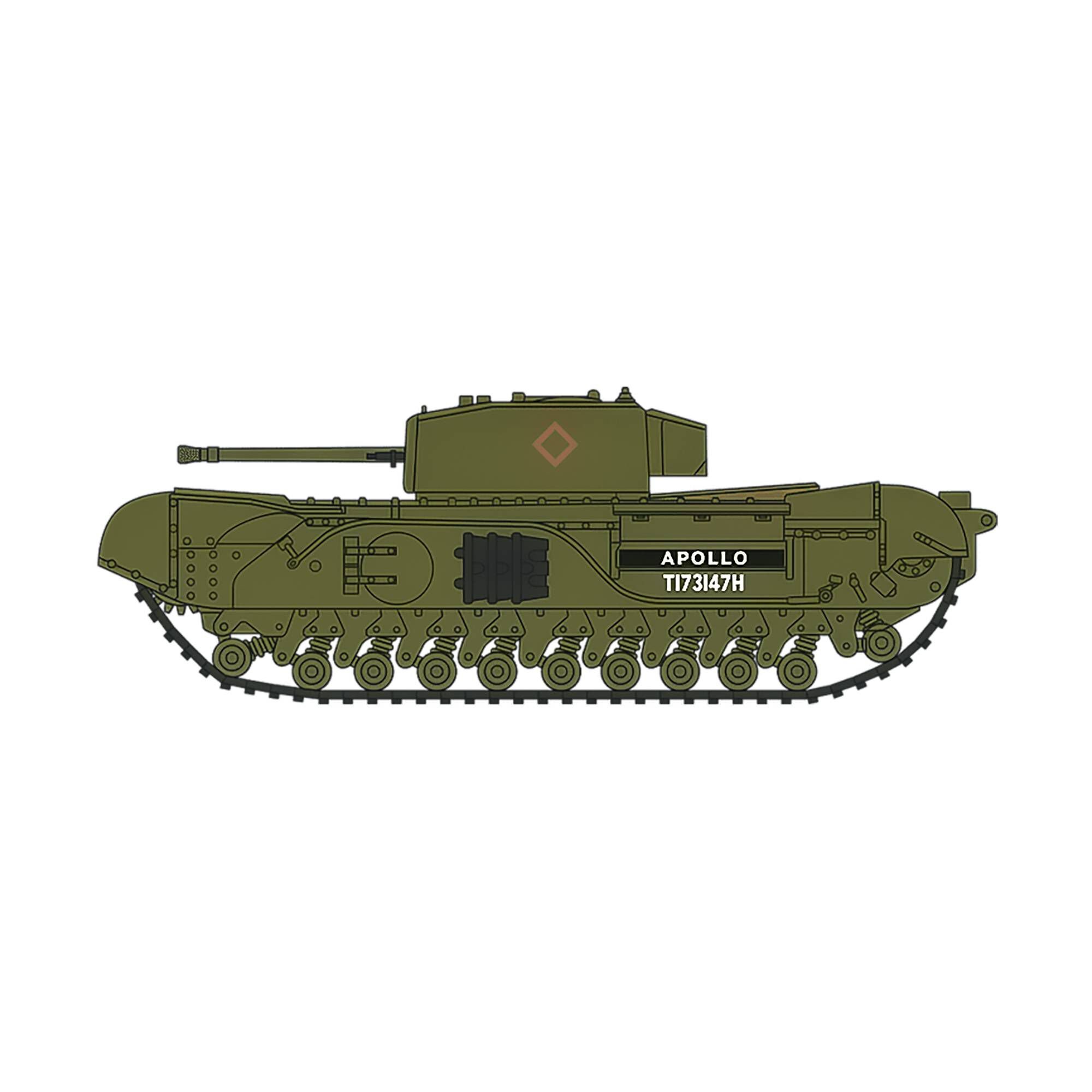 Airfix Churchill Mk.VII Model Kit 1:76 | Hobbycraft