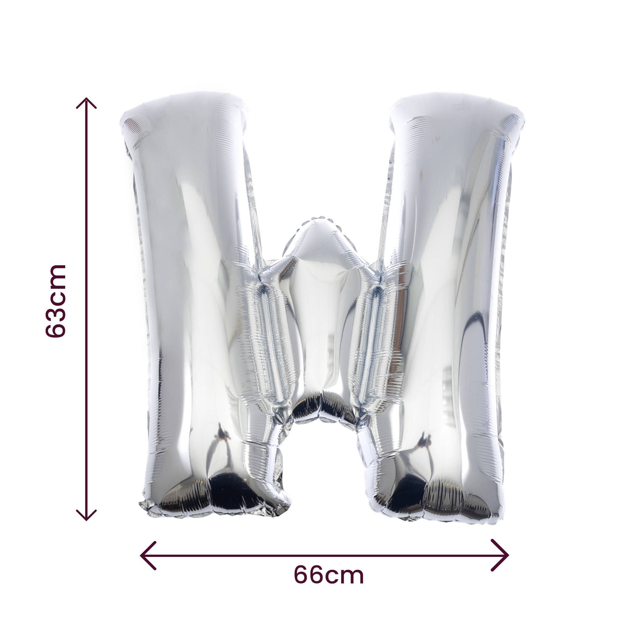 Extra Large Silver Foil Letter W Balloon | Hobbycraft