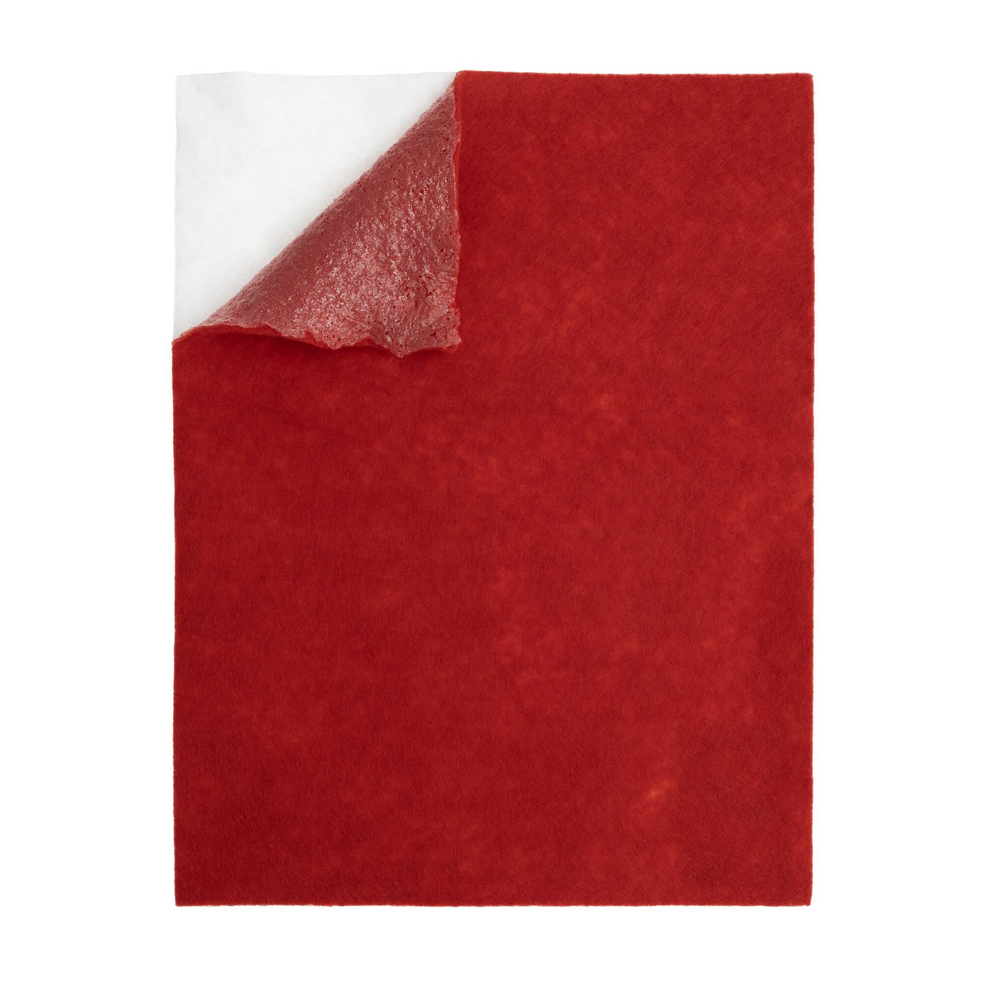 Red Self-Adhesive Felt Sheet A4 | Hobbycraft