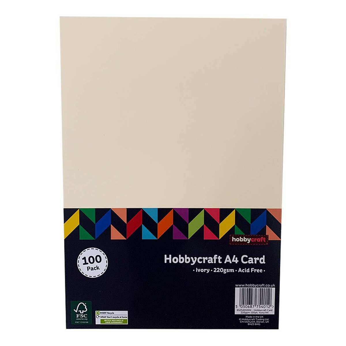 Ivory Card A4 100 Pack | Hobbycraft