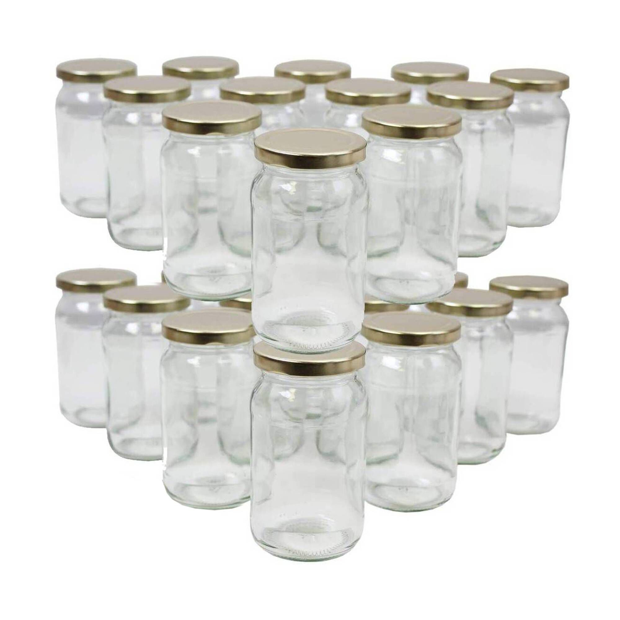 Round Glass Jar 380ml 24 Pack Bundle | Hobbycraft