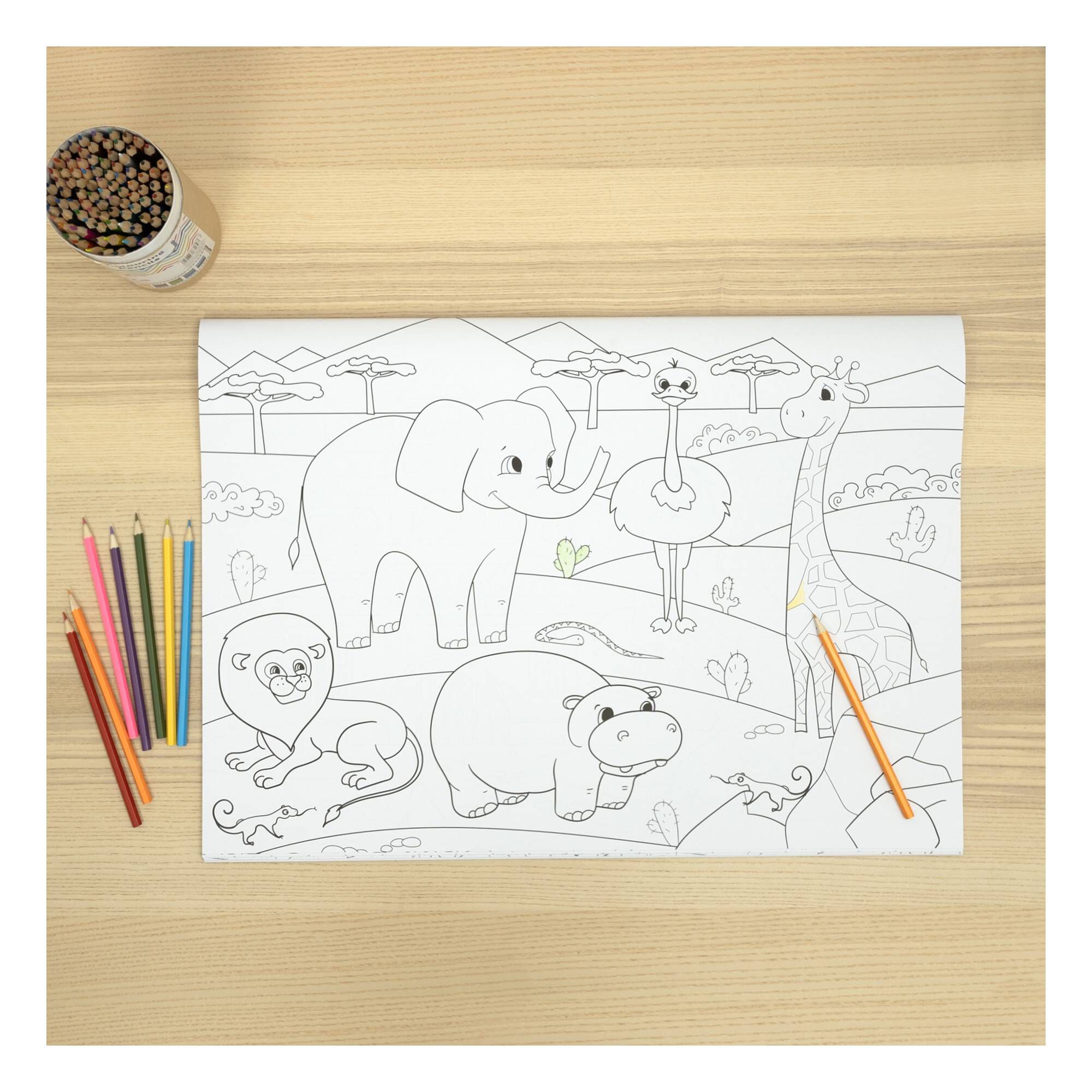 Giant Colouring Pad and Pencils Bundle | Hobbycraft