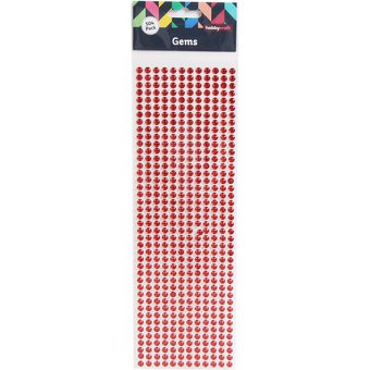 Red Adhesive Gems 6mm 504 Pack | Hobbycraft