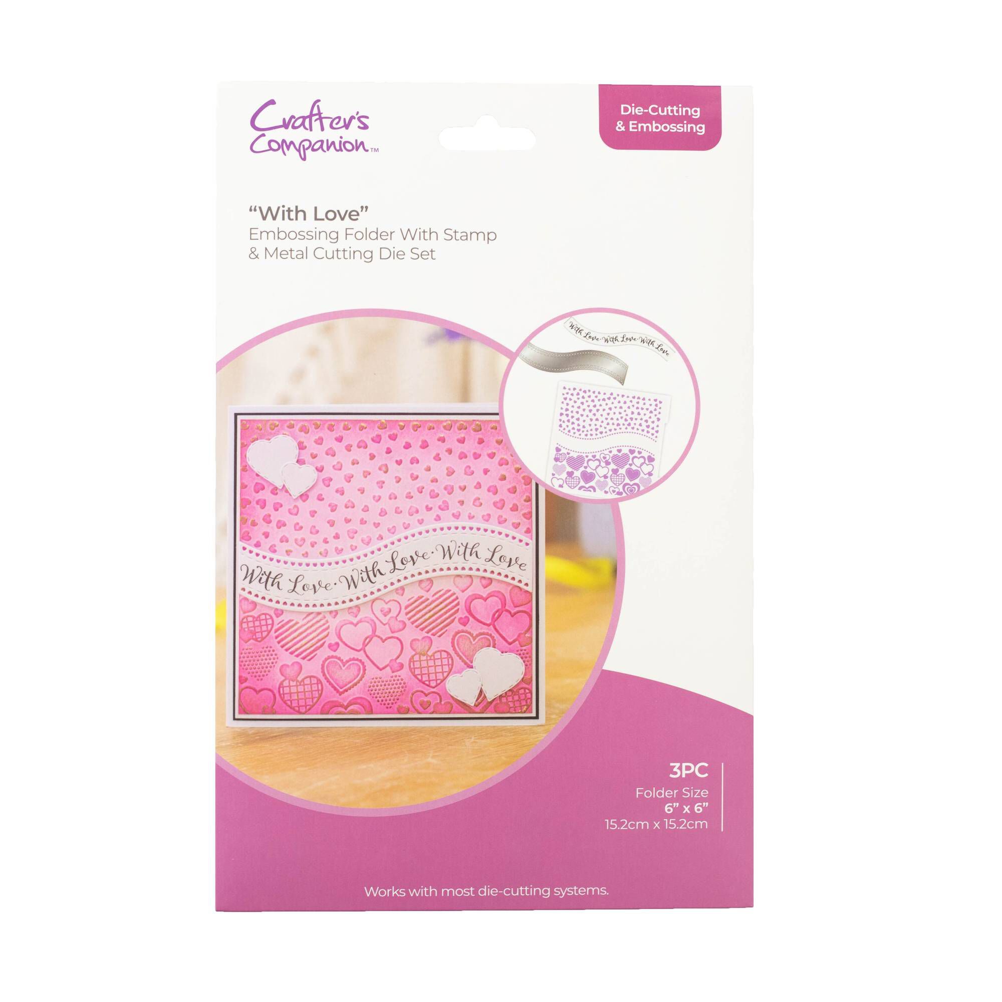 Gemini With Love Embossing Folder, Stamp and Die Set | Hobbycraft