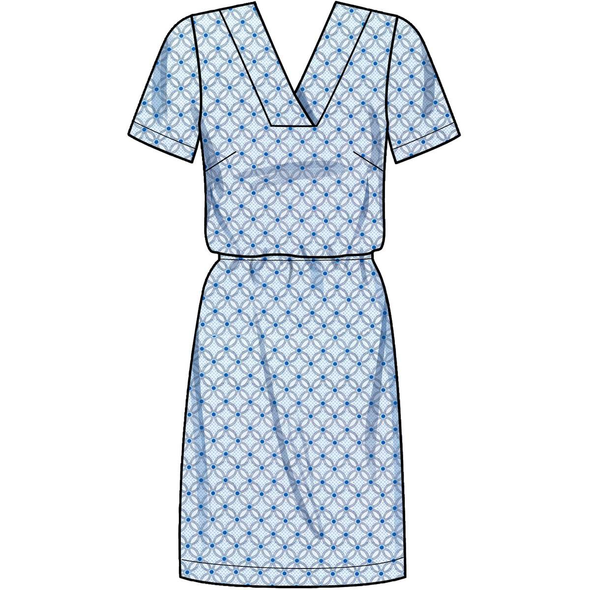 Simplicity V-Neck Shift Dress Sewing Pattern S9262 (16-24) | Hobbycraft
