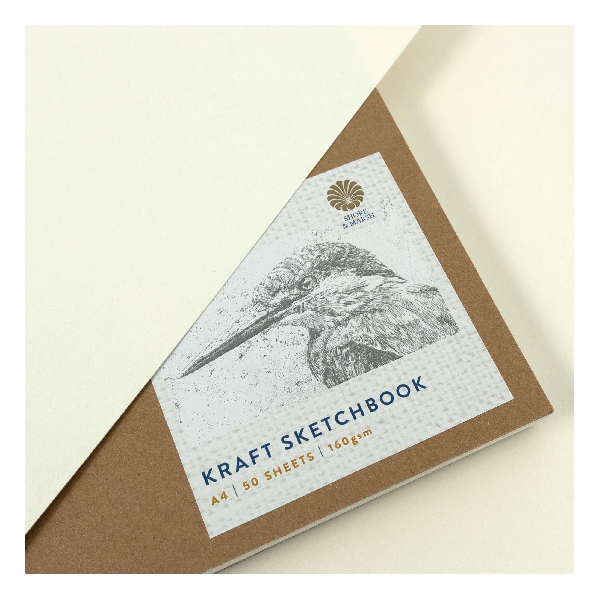 Shore & Marsh Portrait Kraft Sketchbook A4 50 Sheets | Hobbycraft