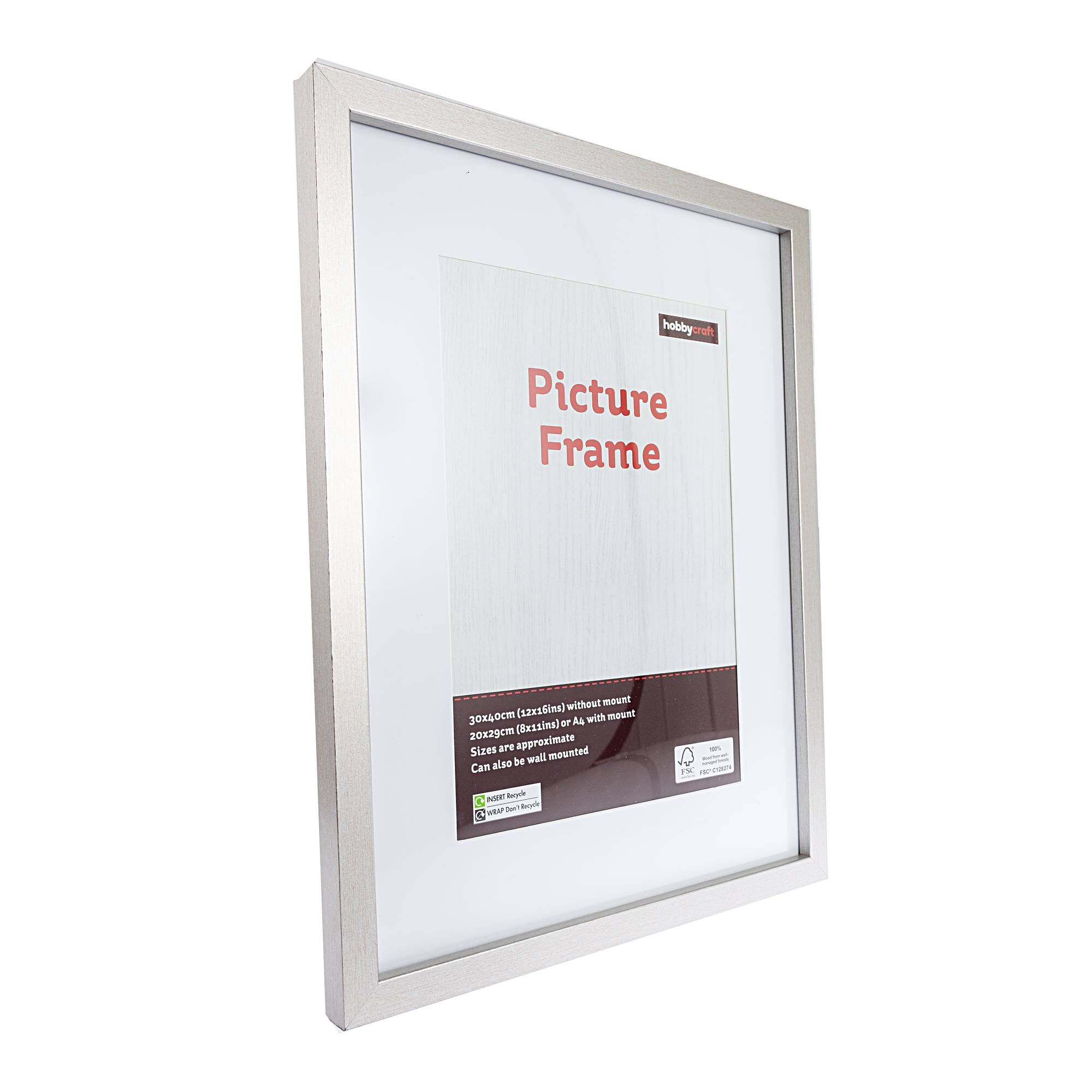 Metallic Silver Picture Frame 30cm x 40cm | Hobbycraft