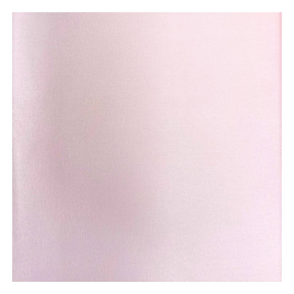 Pale Pink Cotton Homespun Fabric by the Metre | Hobbycraft