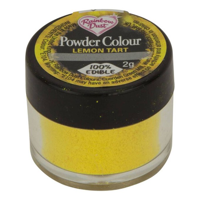 Rainbow Dust Lemon Tart Edible Powder Colour 2g | Hobbycraft