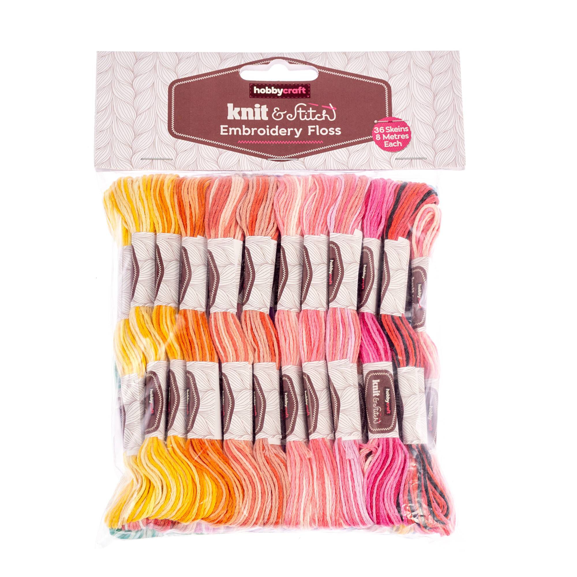 Rainbow Embroidery Floss 8m 36 Pack | Hobbycraft