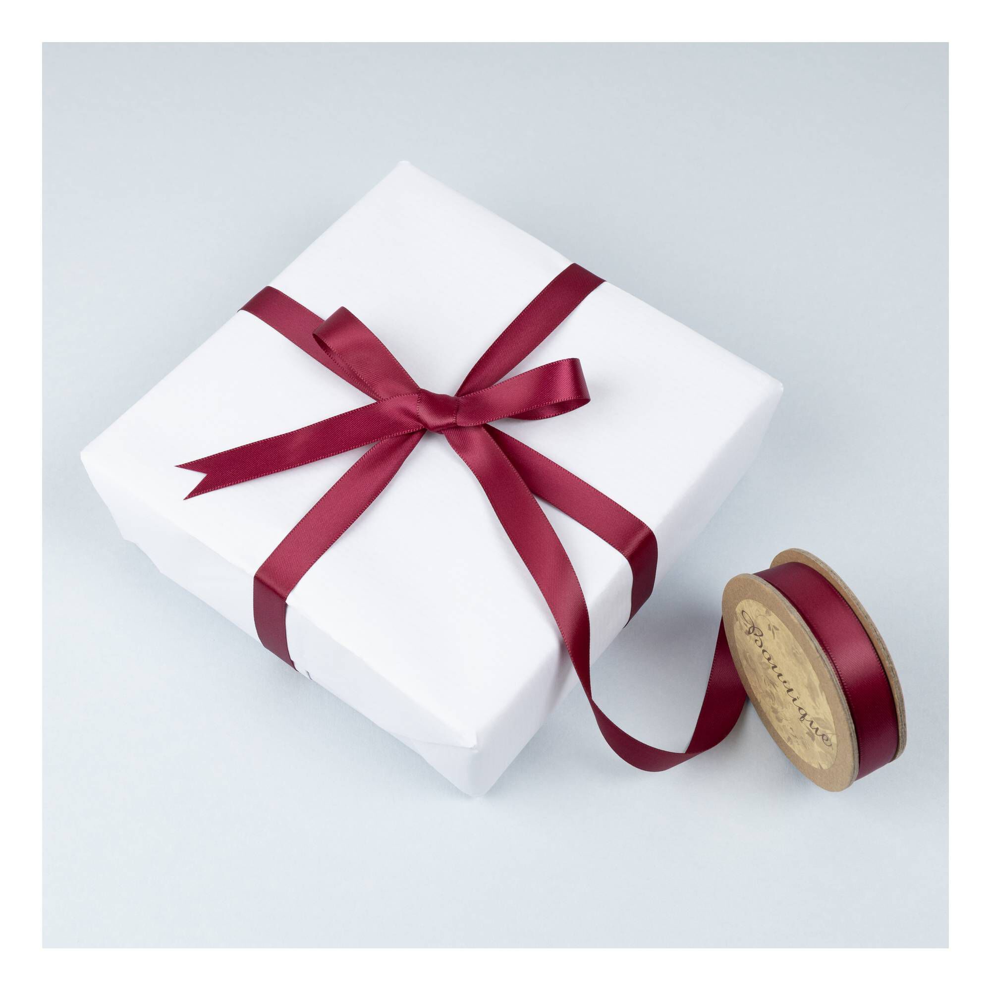 Wine Double-Faced Satin Ribbon 12mm x 5m | Hobbycraft