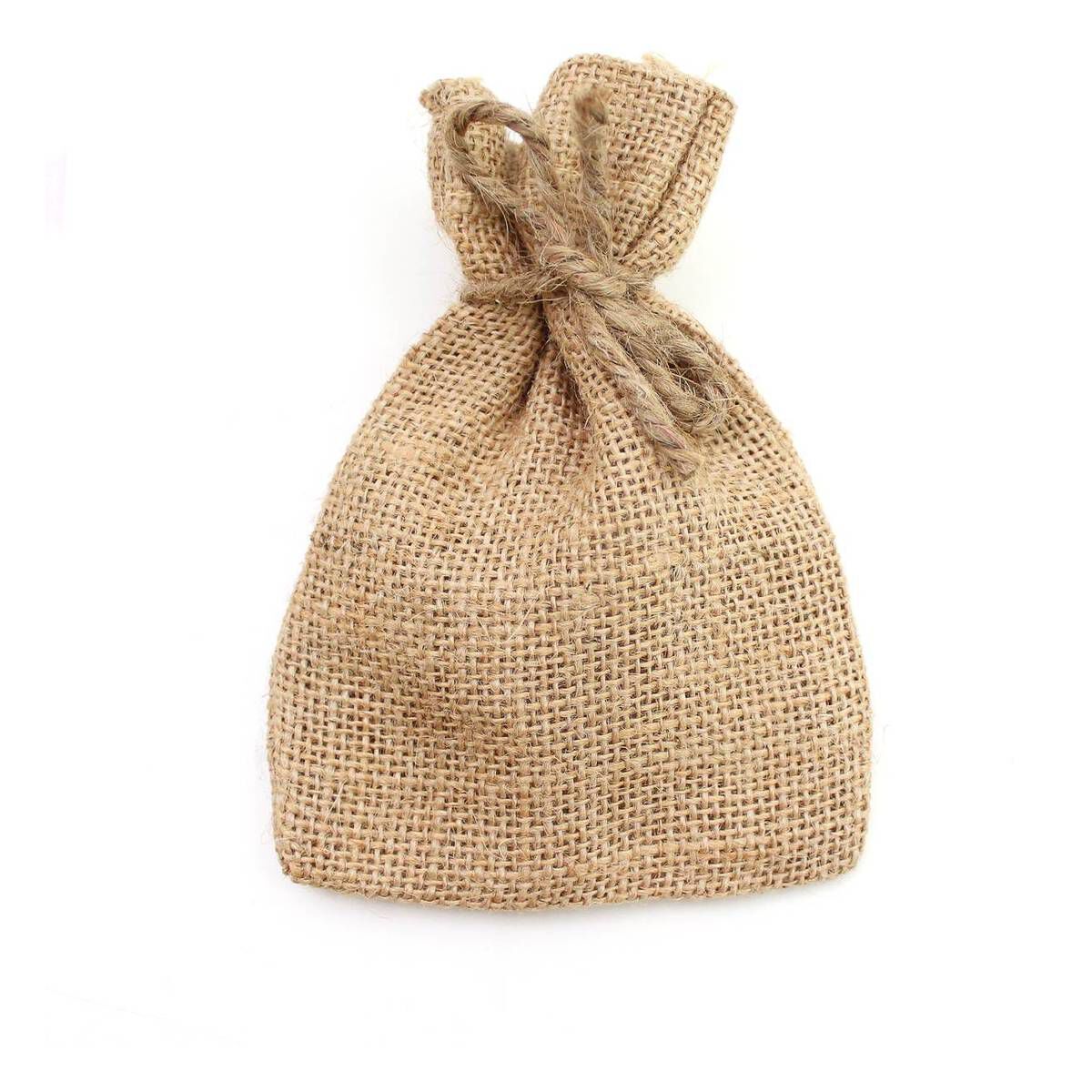 Natural Jute Bags 10 Pack | Hobbycraft