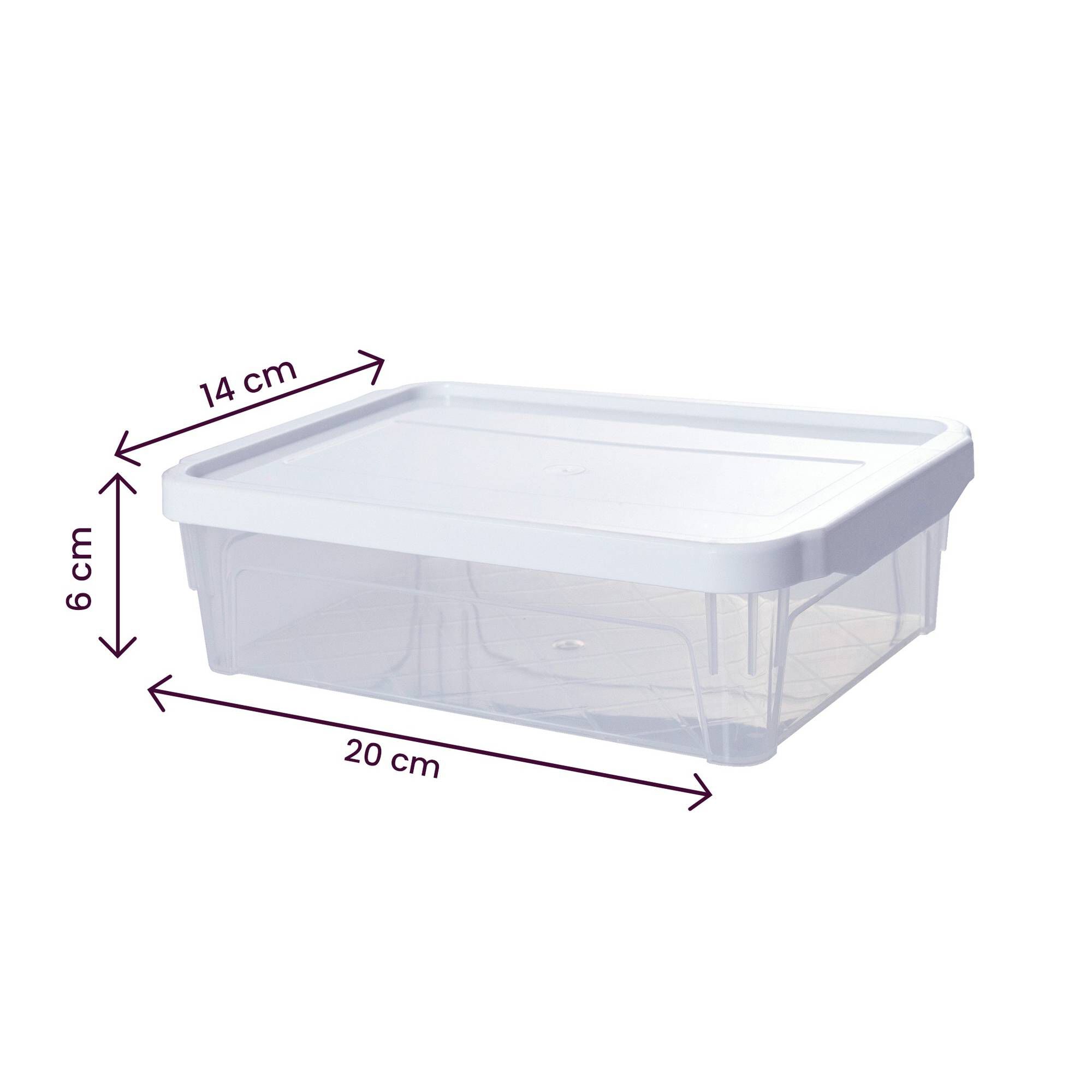 Whitefurze White Spacemaster Extra 1 Litre Storage Box | Hobbycraft