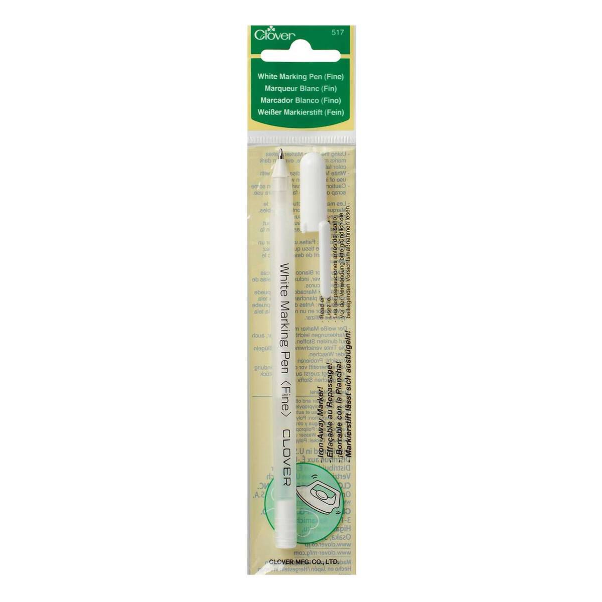 Clover Fine White Marking Pen | Hobbycraft
