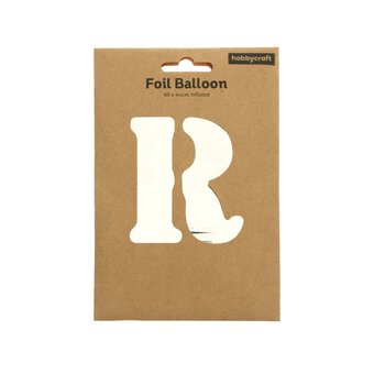 Silver Foil Letter R Balloon | Hobbycraft