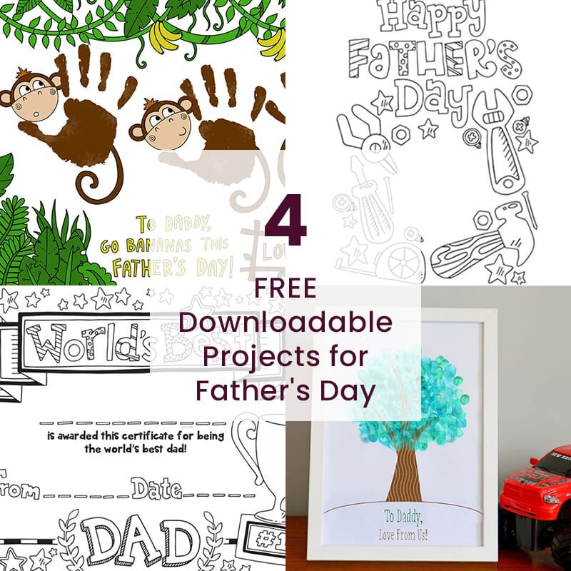 4 Free Father’s Day Downloadable Projects for Kids | Hobbycraft