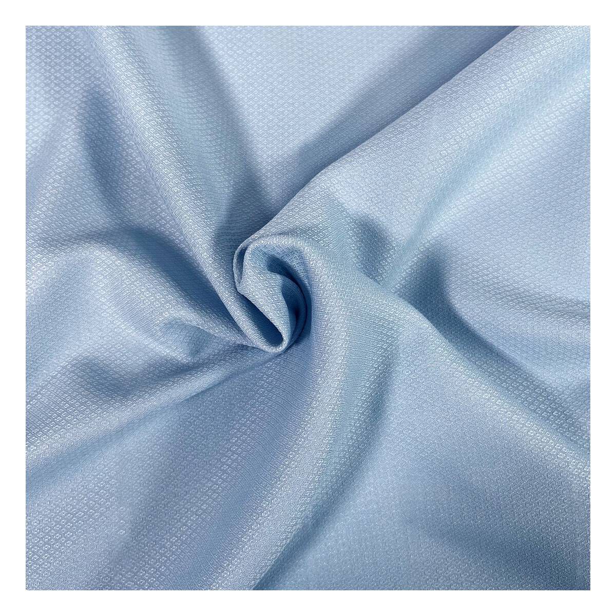 Blue Poly Diamond Dobby Fabric by the Metre | Hobbycraft