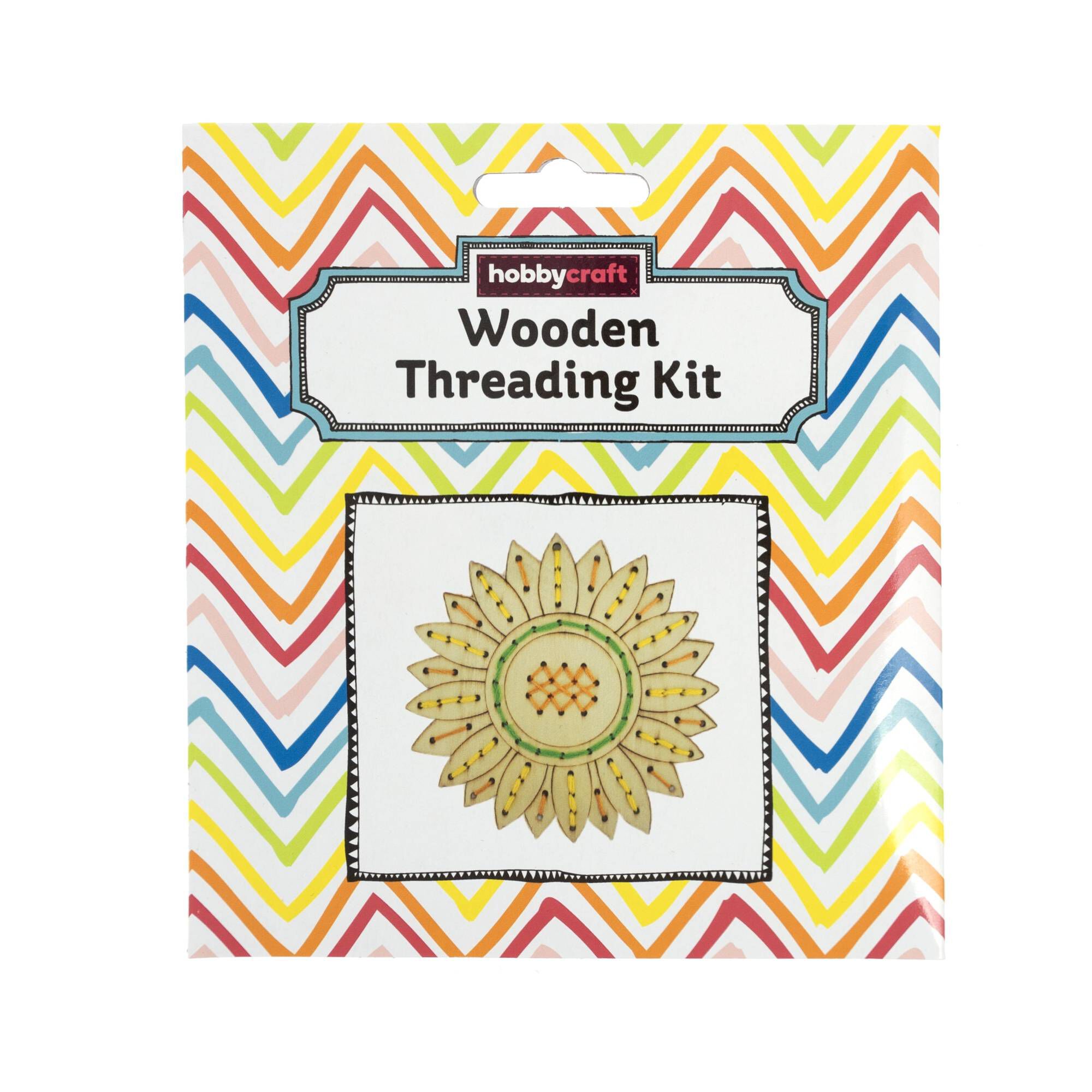 Flower Wooden Threading Kit | Hobbycraft