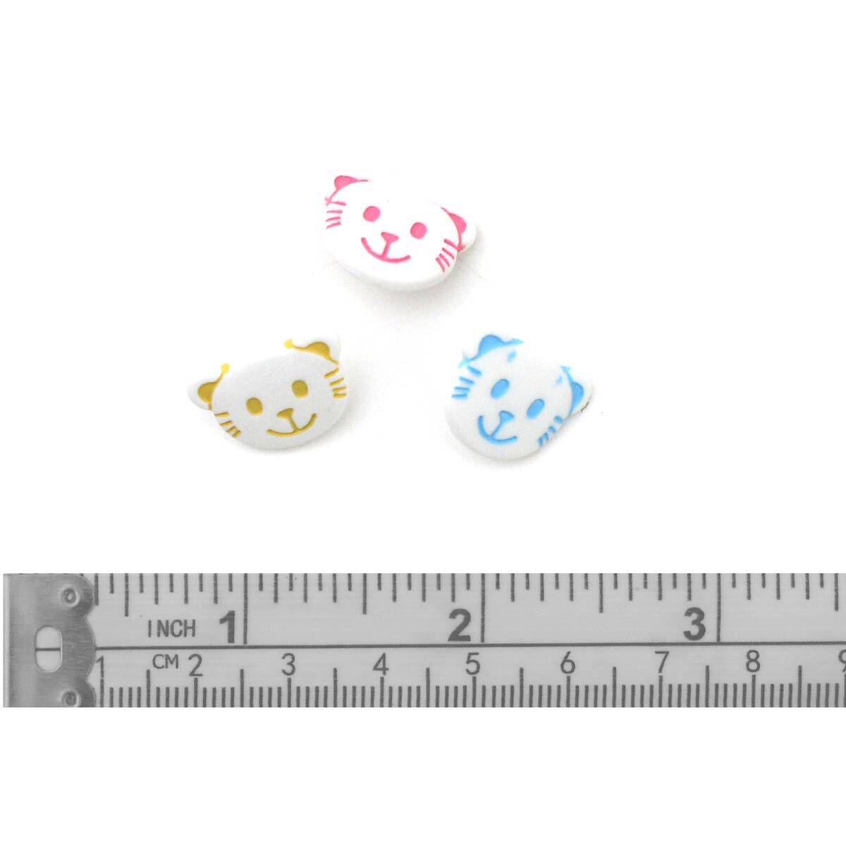 Trimits Cat Face Craft Buttons 6 Pieces | Hobbycraft