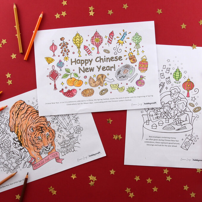 FREE Chinese New Year Colouring Downloads | Hobbycraft