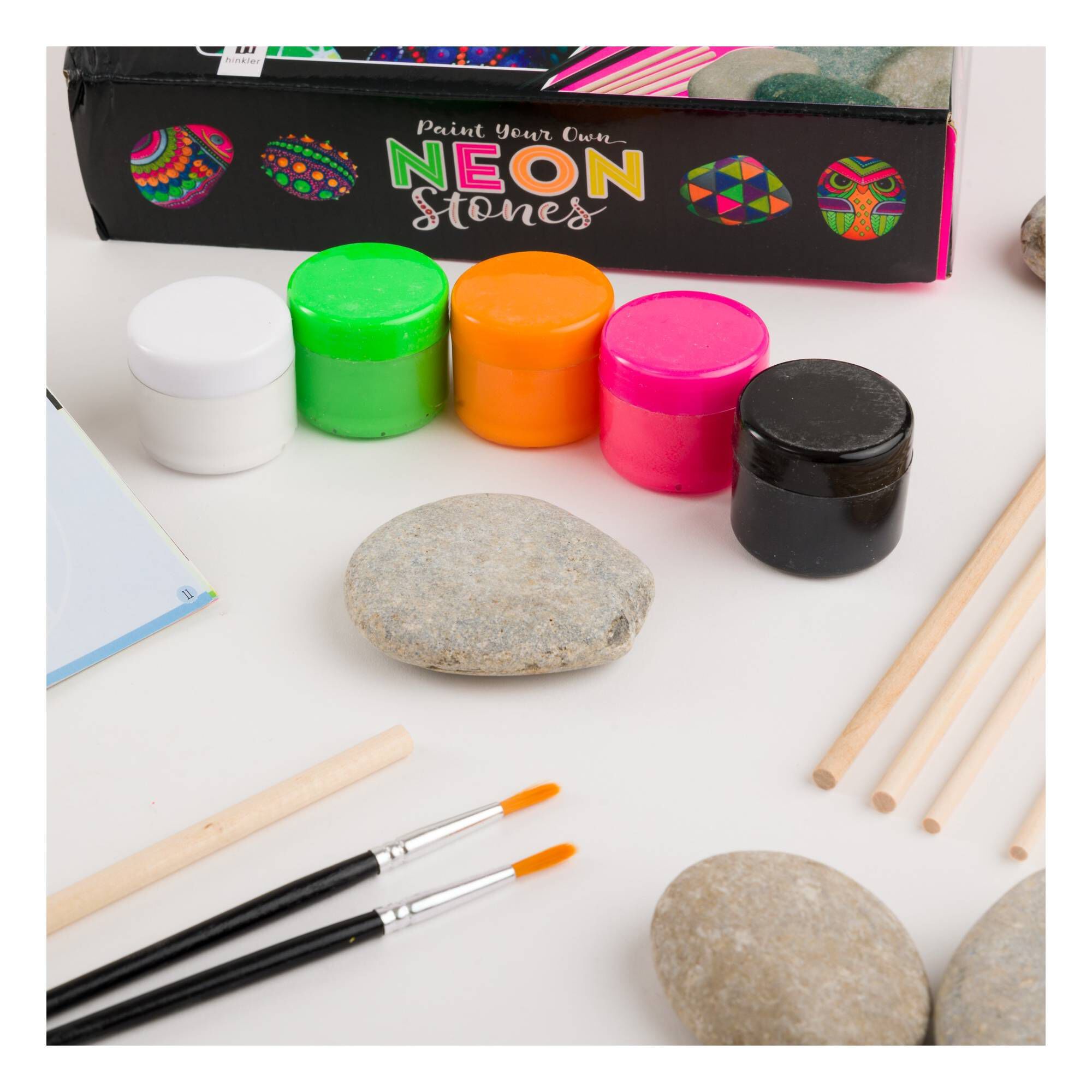 Paint Your Own Neon Stones | Hobbycraft