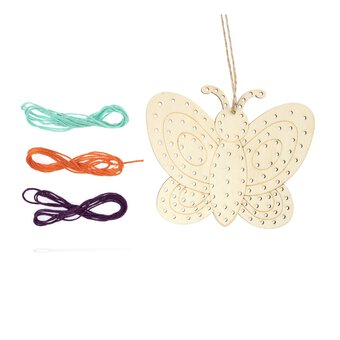 Butterfly Wooden Threading Kit | Hobbycraft