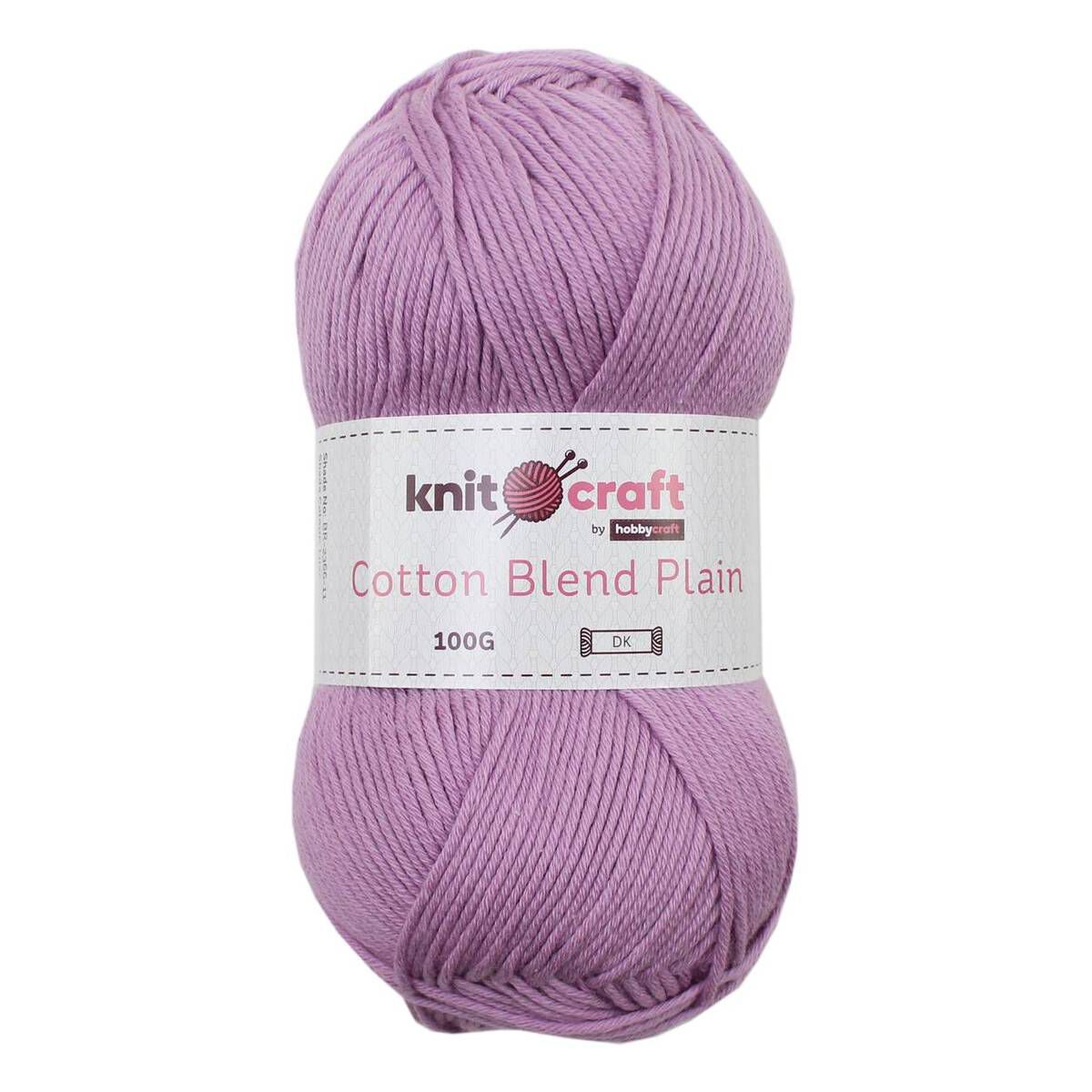 Knitcraft Lilac Cotton Blend Plain DK Yarn 100g | Hobbycraft