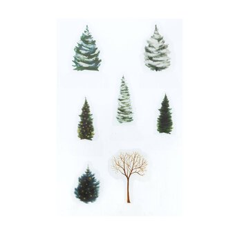 Winter’s Garden Clear Stickers 7 Pieces | Hobbycraft