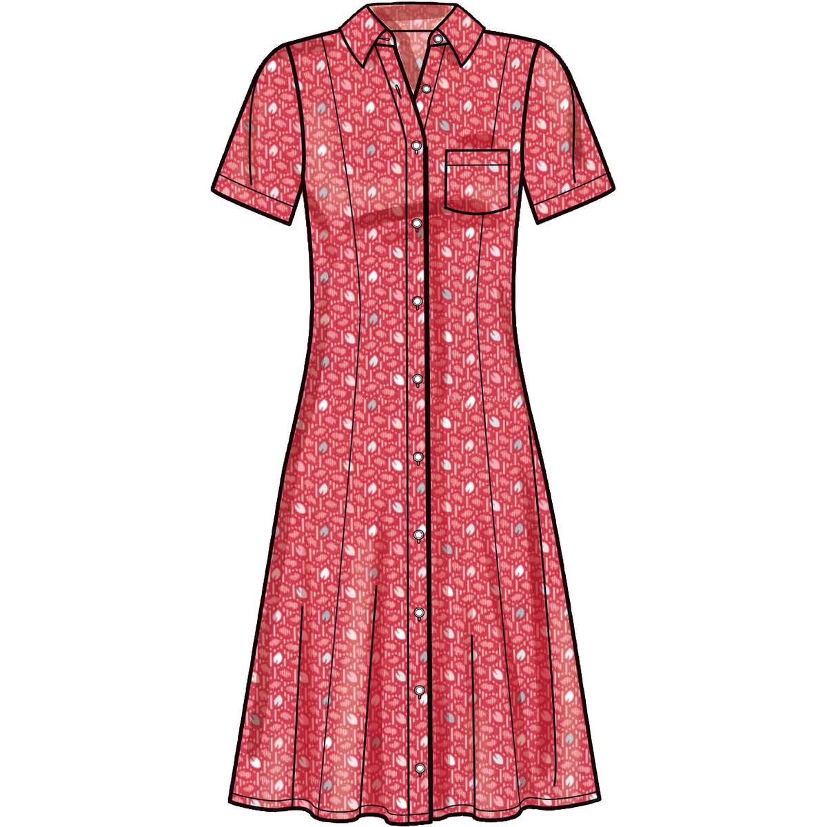 Simplicity Button Front Dress Sewing Pattern S9260 (10-18) | Hobbycraft