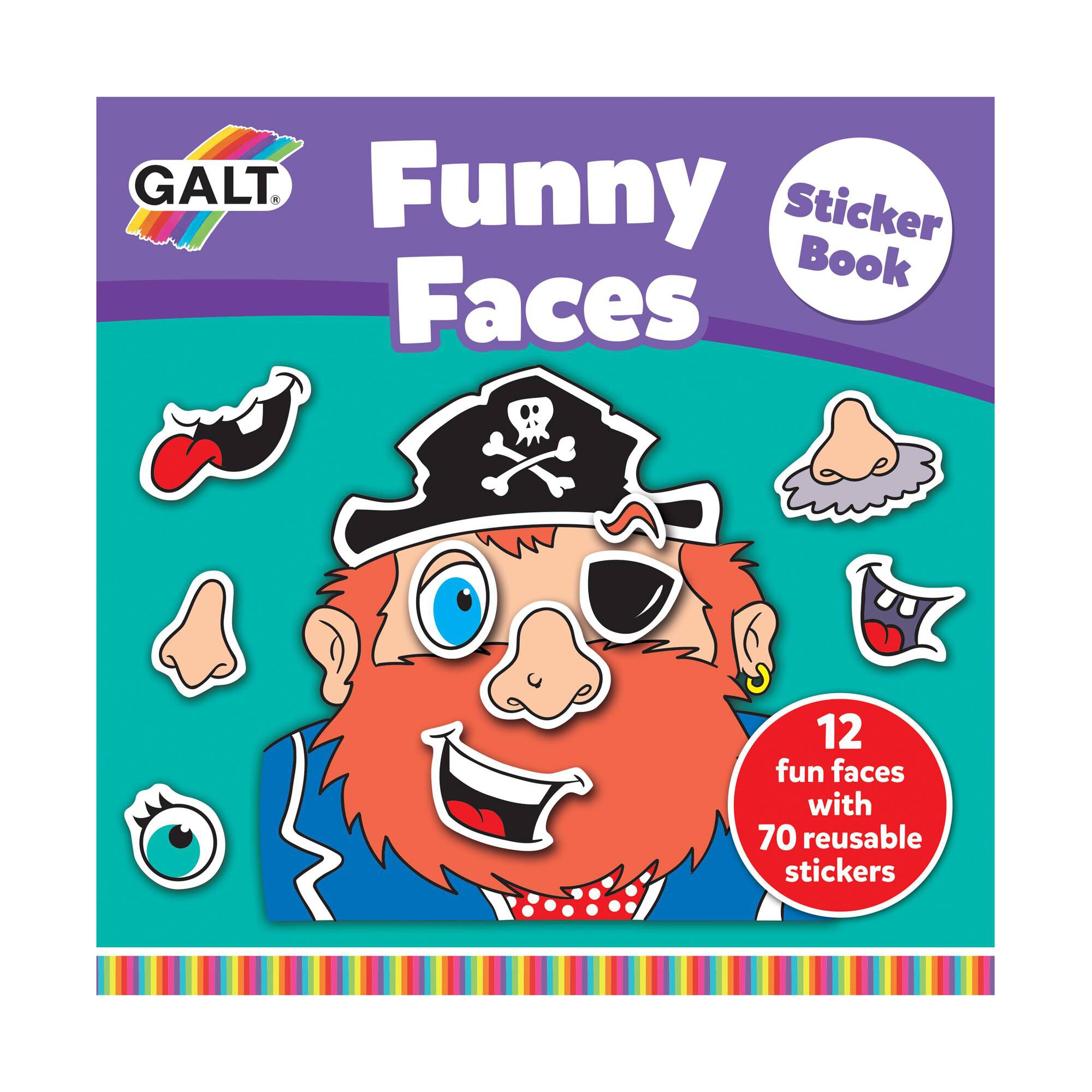 Galt Funny Faces Sticker Book | Hobbycraft