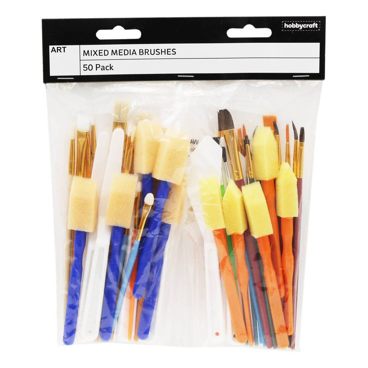 Mixed Media Brushes 50 Pack | Hobbycraft