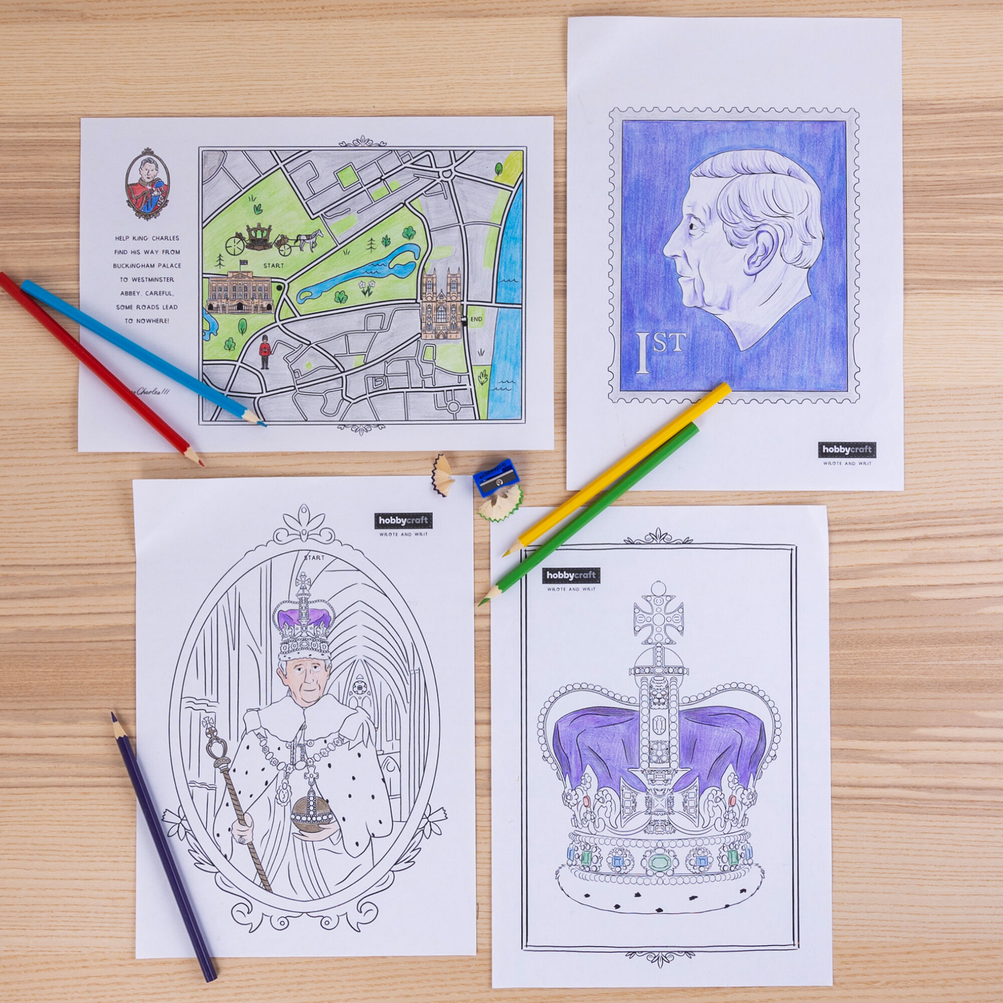 FREE Coronation Kids' Colouring Sheets | Hobbycraft