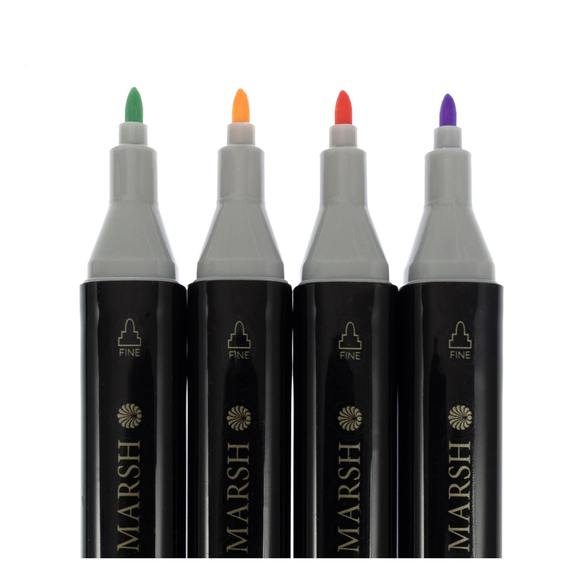 Shore & Marsh Pastel Dual Tip Art Markers 12 Pack | Hobbycraft