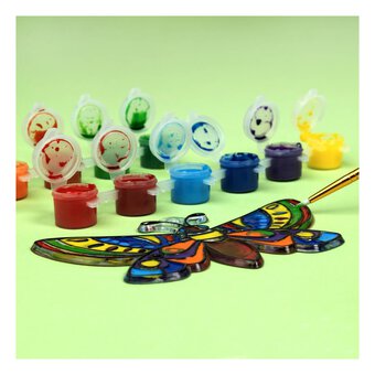 Assorted Suncatcher Paints 3ml 12 Pack | Hobbycraft