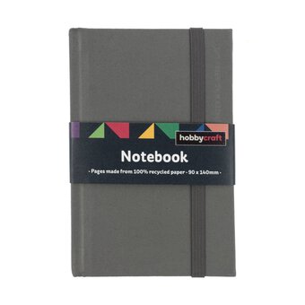 Grey Eco Notebook 9cm x 14cm | Hobbycraft